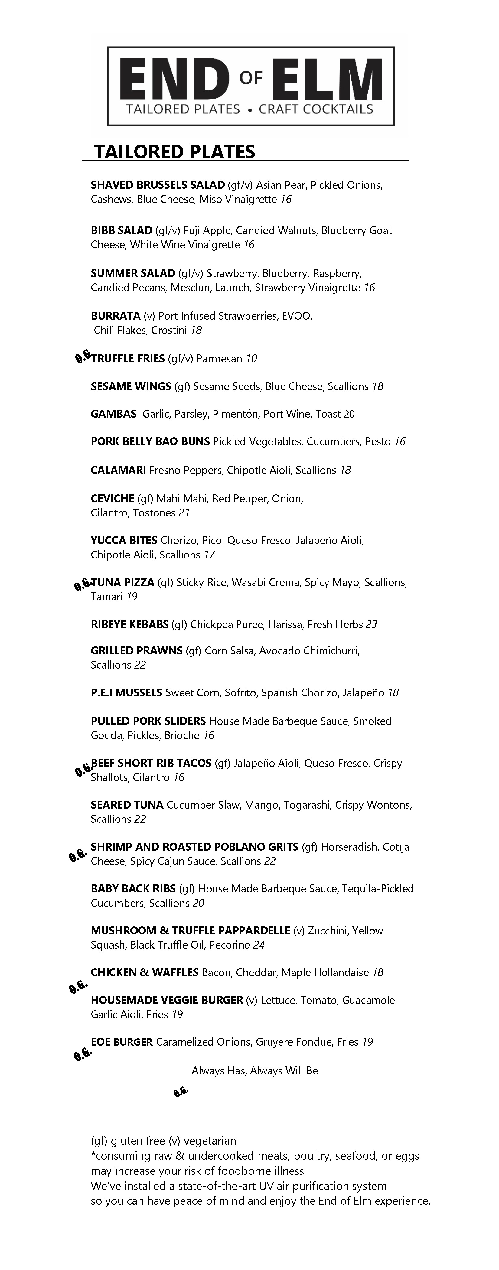 Tailored Plates - End of Elm
